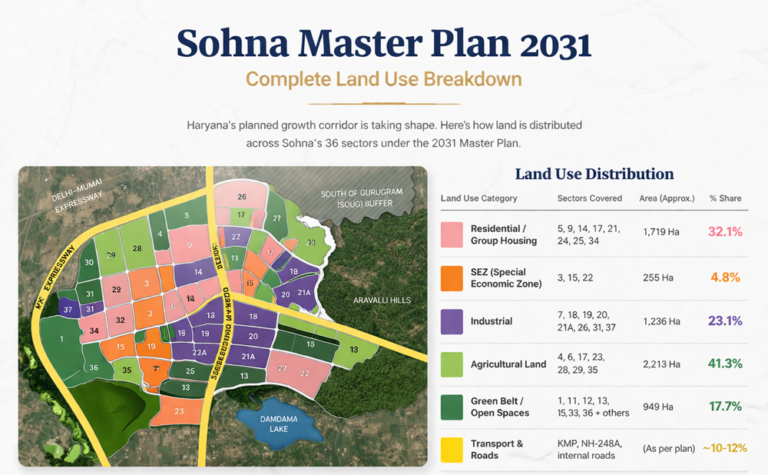 Sohna Master Plan 2031: Complete Breakdown & Sector Map